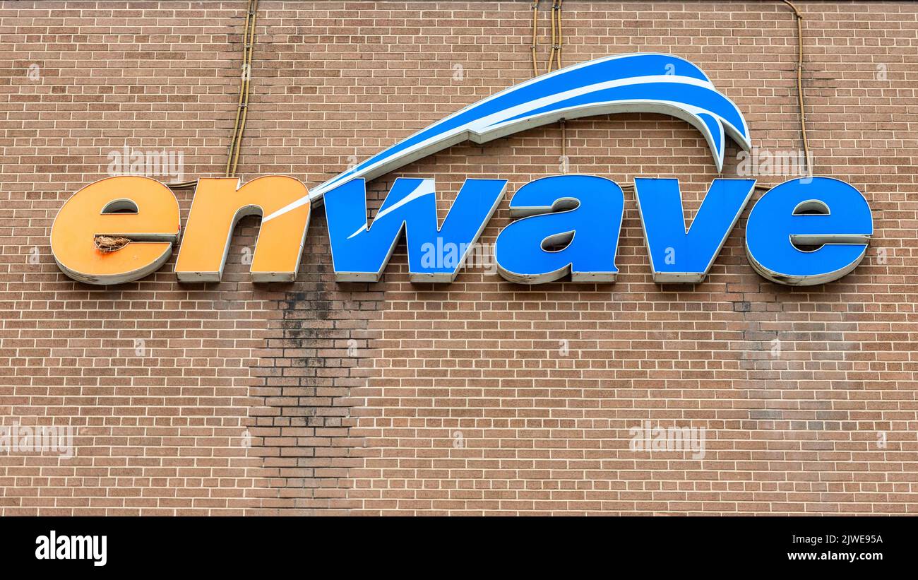 Business sign of Enwave Energy Corporation which is a Canadian energy ...