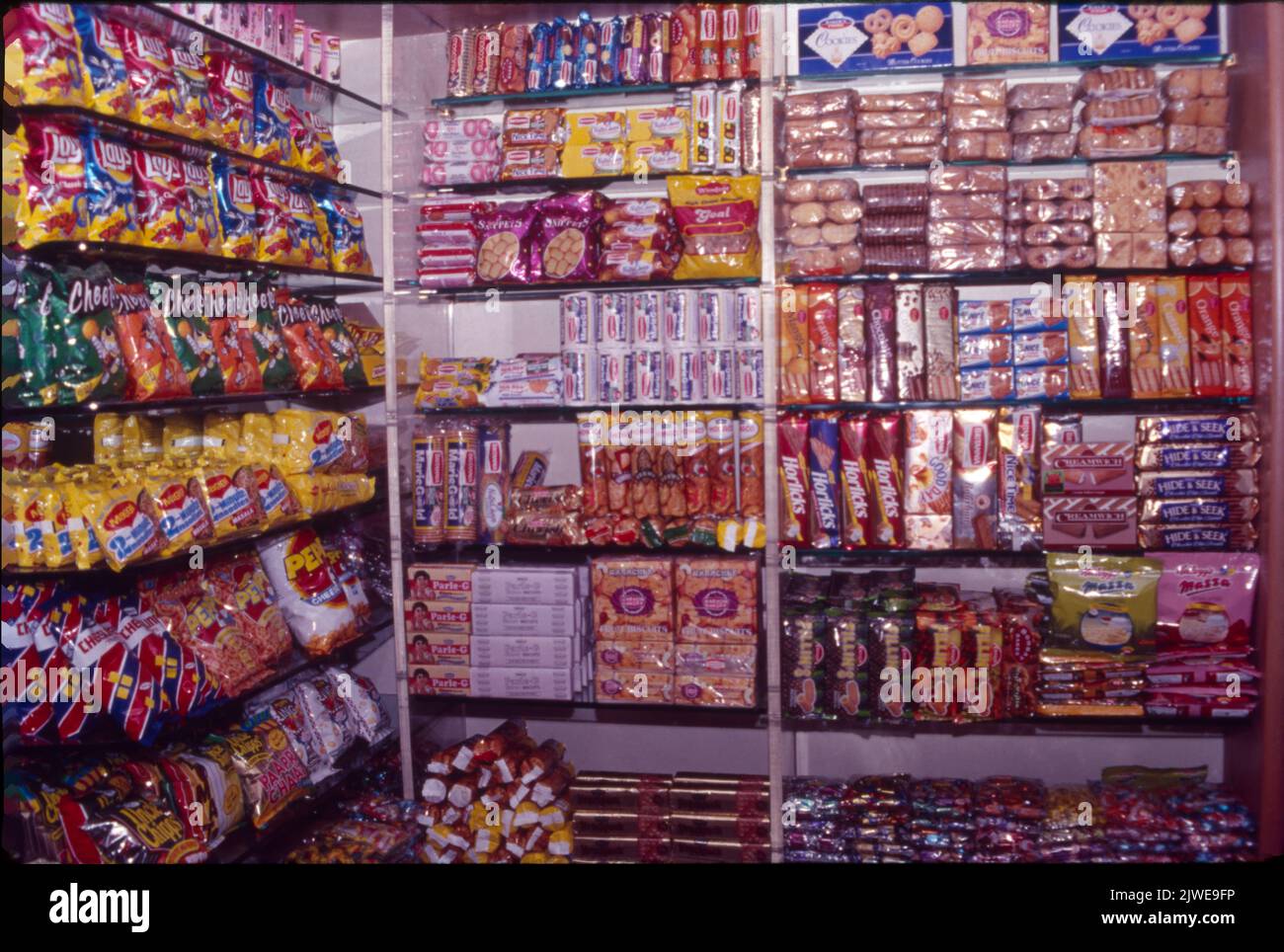 Ready Snack Stacked in Retail Shop Stock Photo - Alamy