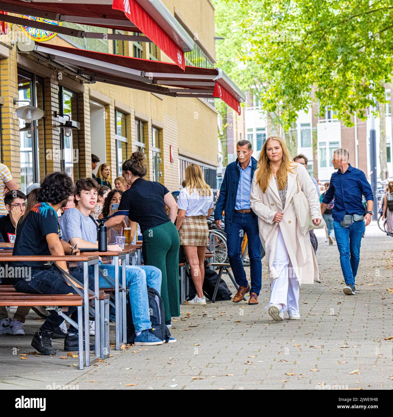 Amsterdam, the Netherlands - 05 Sep 2022, Princess Amalia at the University of Amsterdam during ...