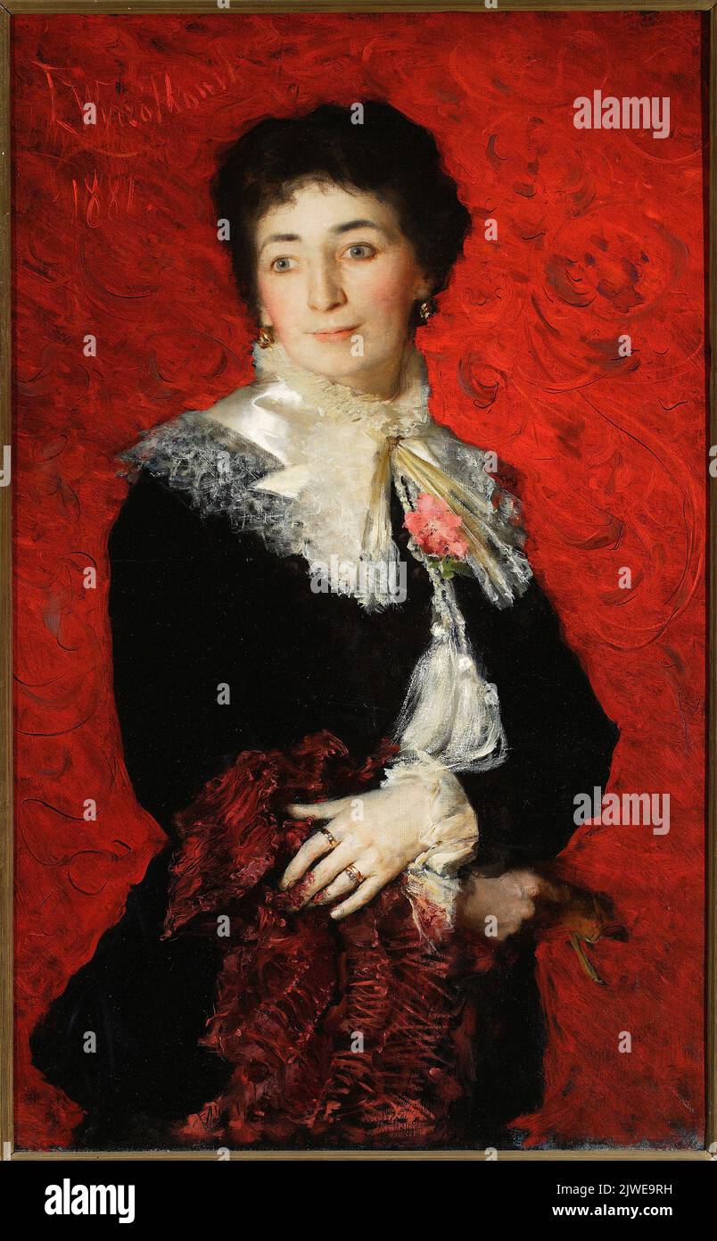 Portrait of a lady. Wyczółkowski, Leon (1852-1936), painter Stock Photo ...