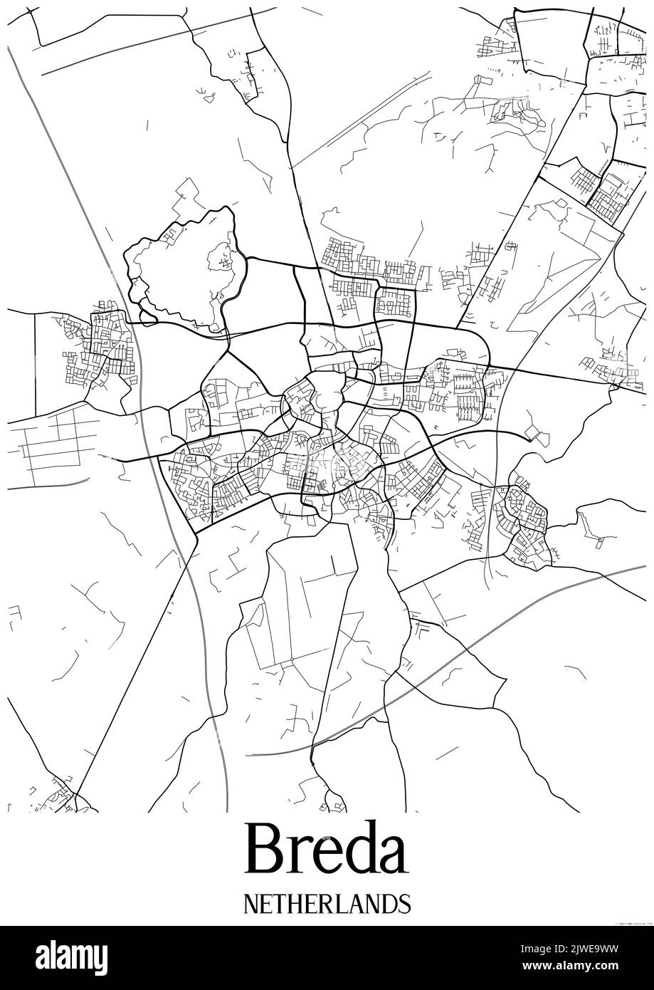 Map of breda hi-res stock photography and images - Alamy