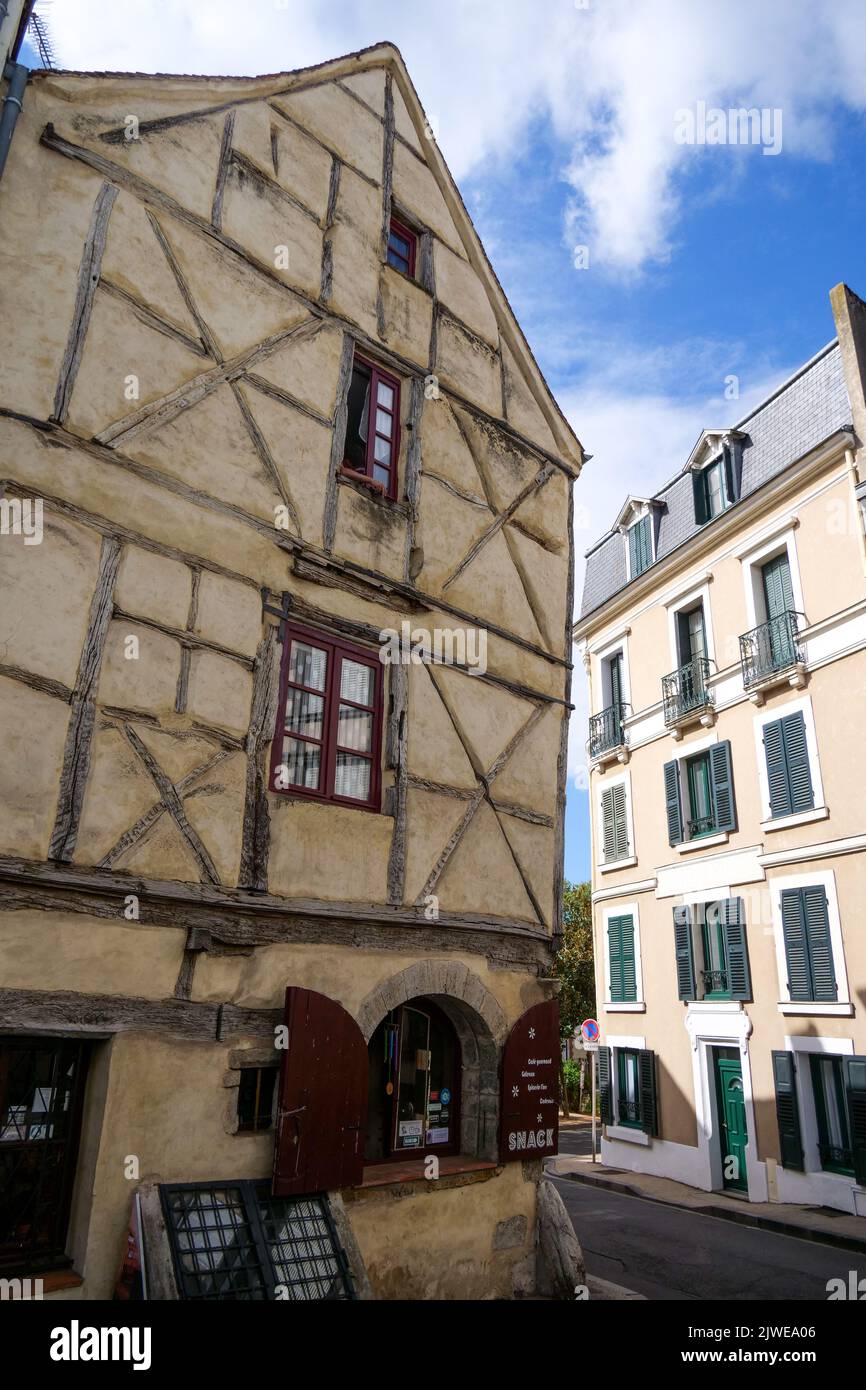Buildings in the old district, Vichy, Allier, AURA Region, Central ...