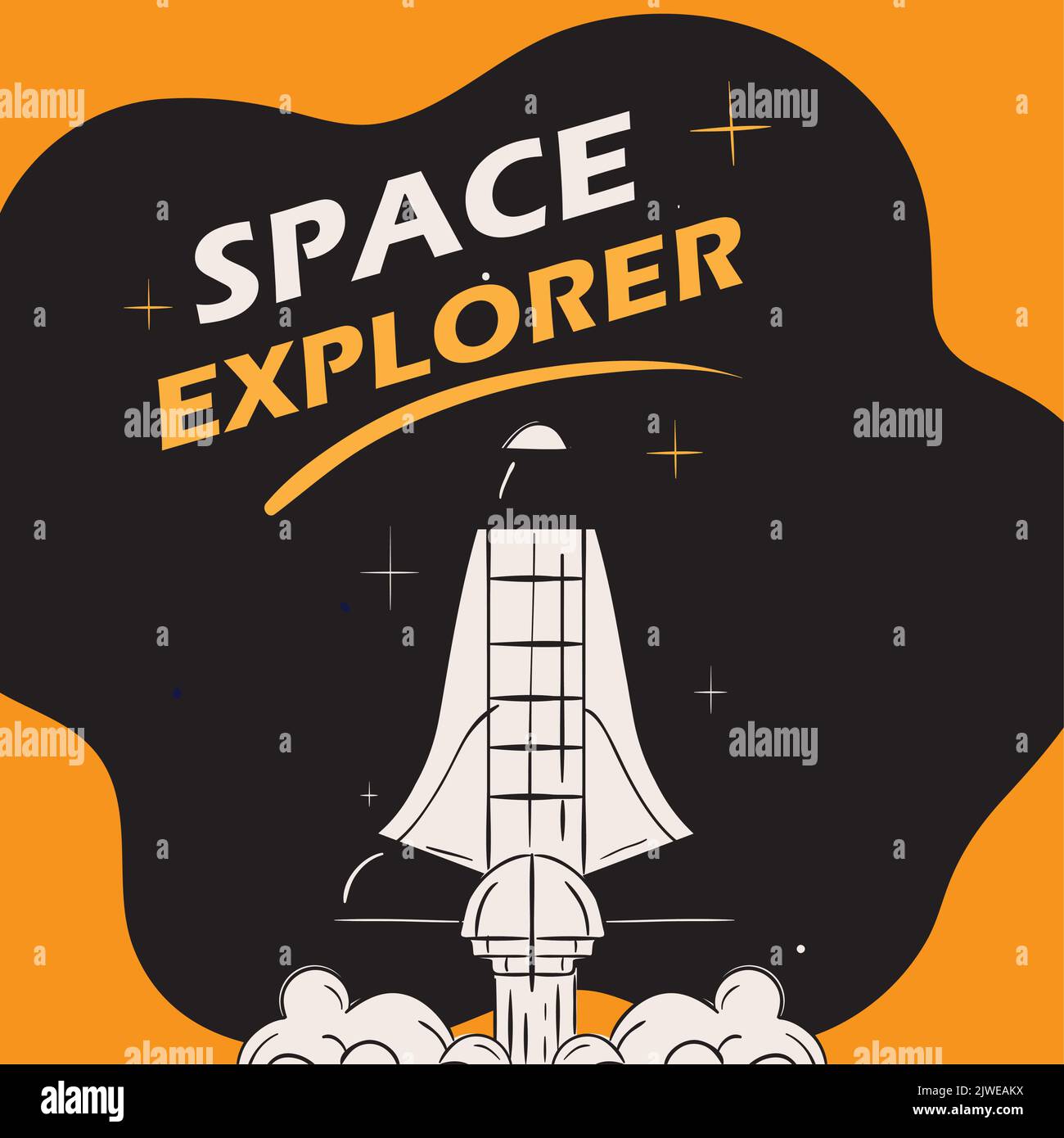 space explorer retro Stock Vector Image & Art - Alamy