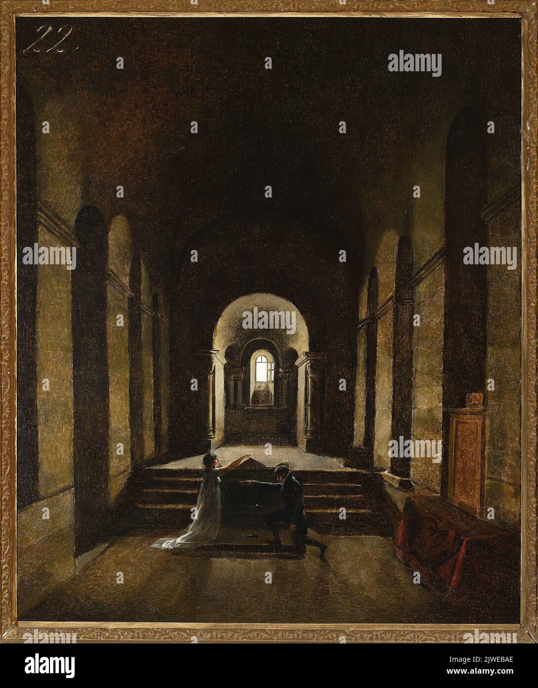 Vow (chapel interior). Granet, François-Marius (1775-1849), painter ...