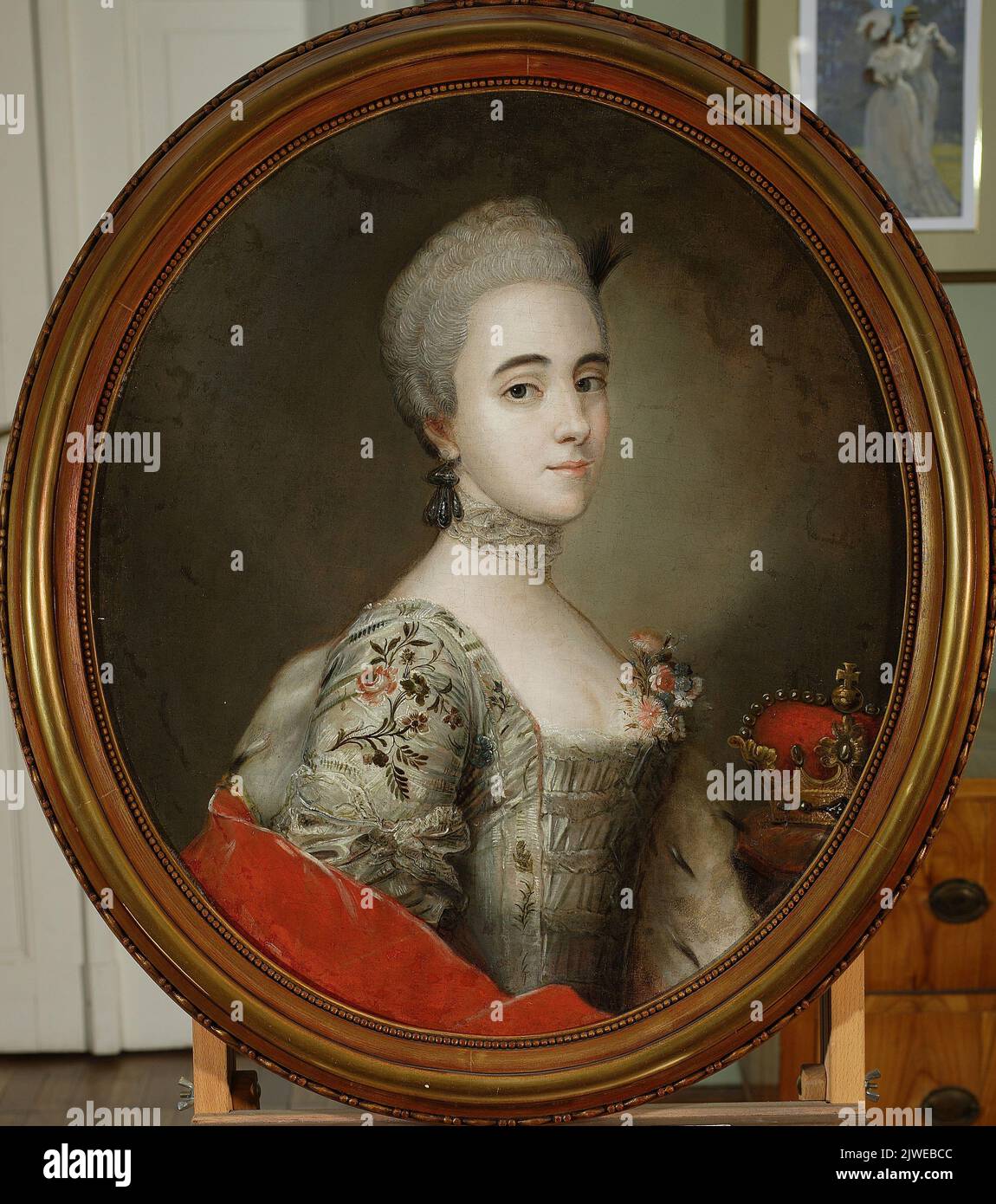 Portrait of Franciszka Krasińska (1744–1796), wife of Karol, prince of ...