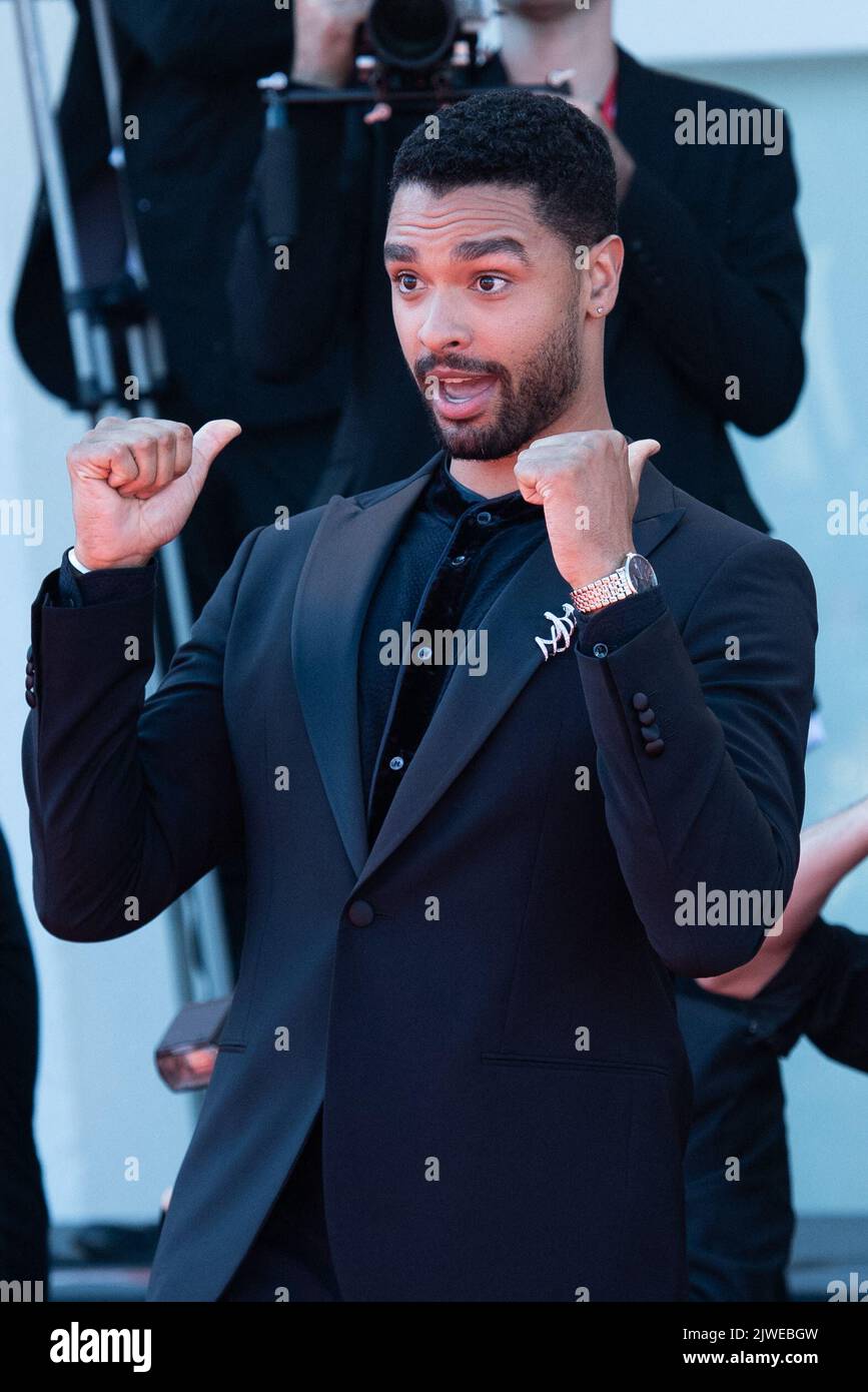 Venice, Italy, September 05, 2022, Jean-Rege Page attending The ...