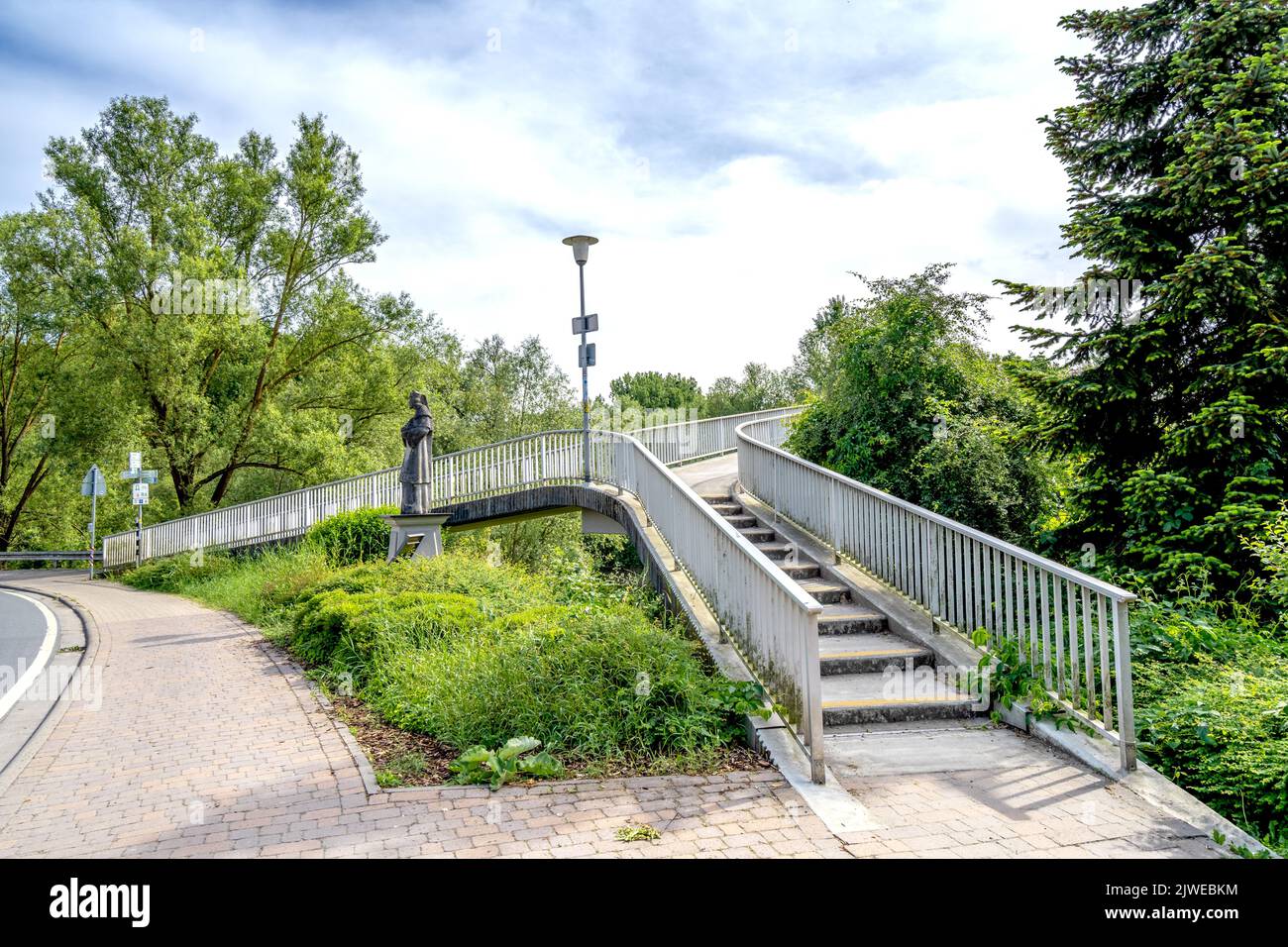 Kuehkopf Bridge, Riedstadt Erfelden, Hessen, Deutschland Stock Photo ...