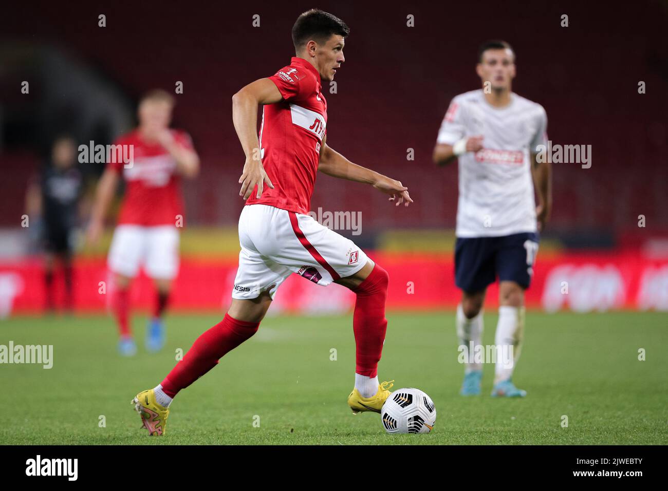 30.08.2022 Russia, Moscow. Otkrytiye Bank Arena stadium. Fonbet Russian ...
