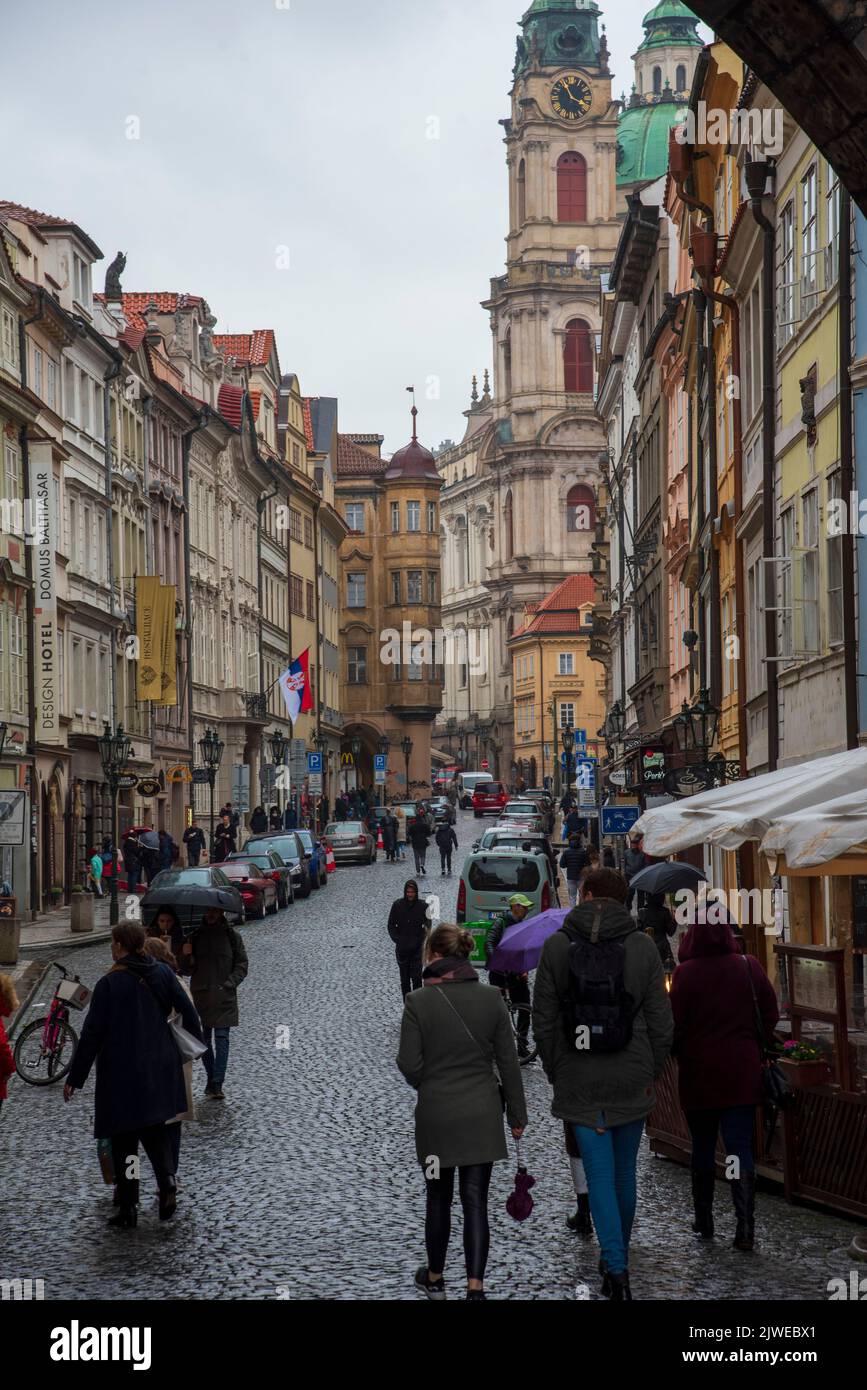 The Streets of Prague Stock Photo - Alamy