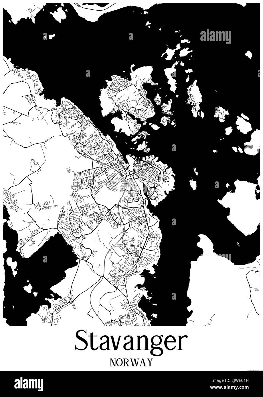 Map of stavanger hi-res stock photography and images - Alamy