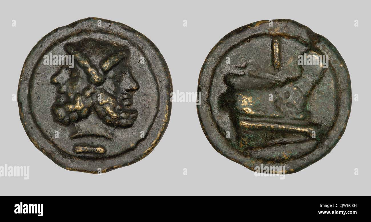 as (aes grave). Anonimowy, monetary officer, Republika Rzymska, issuer ...