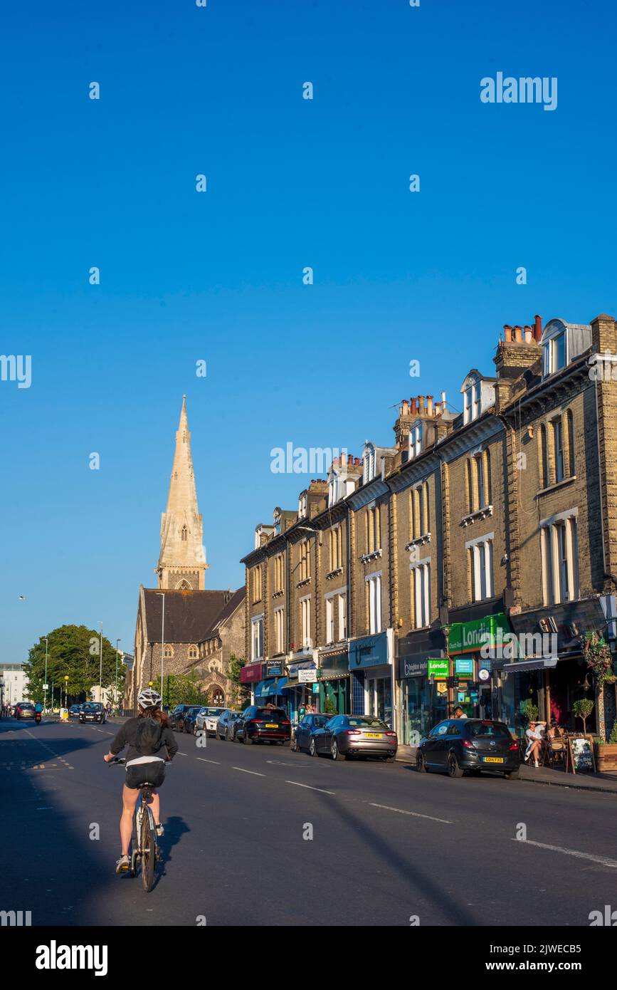 Church Street in Hove looking towards Palmera Square Stock Photo - Alamy