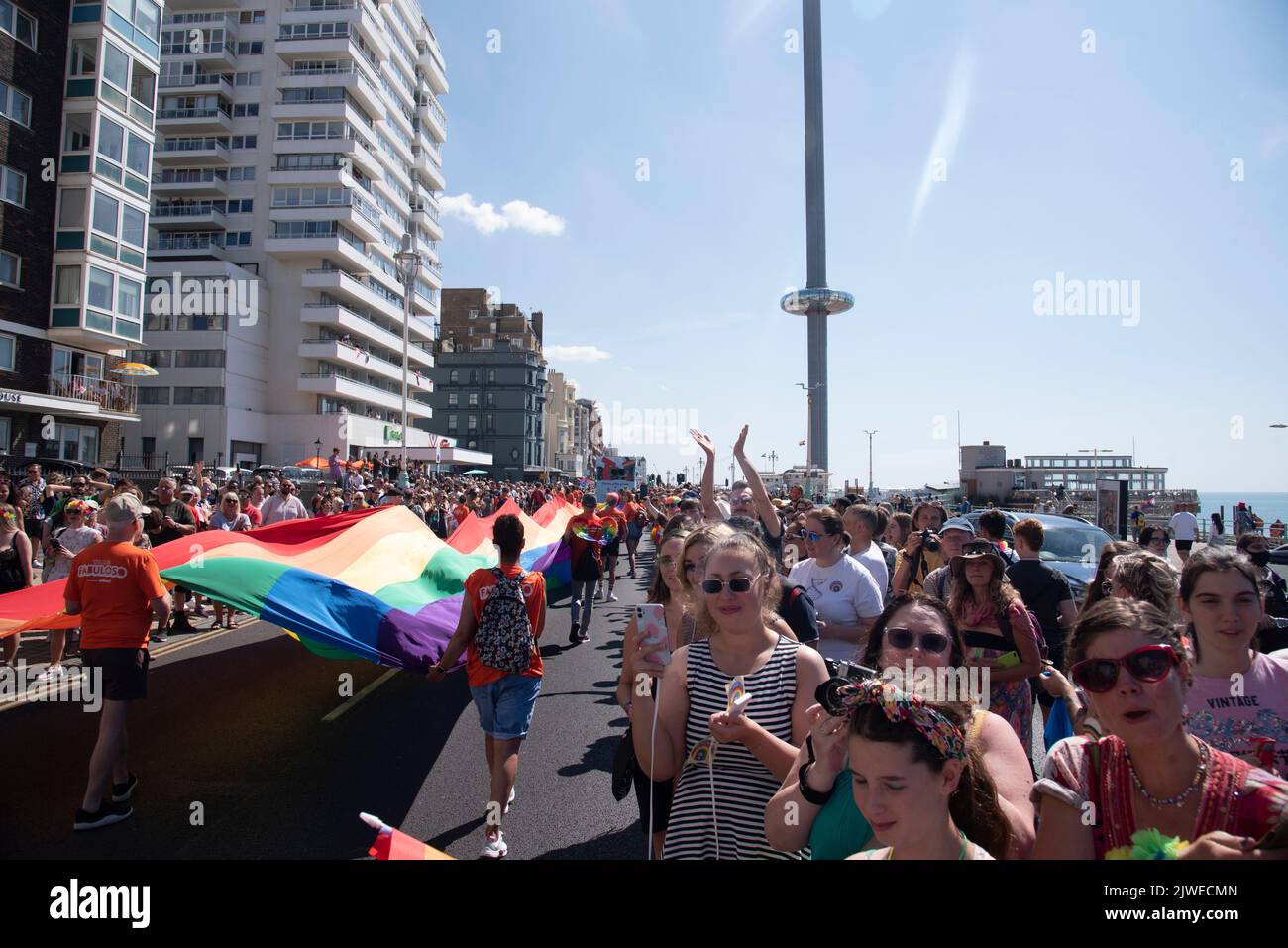 Pride Flag at Brighton Pride Parade Stock Photo - Alamy