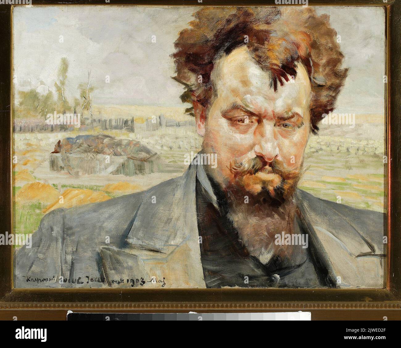 Portrait of Jan Kasprowicz. Malczewski, Jacek (1854-1929), painter ...