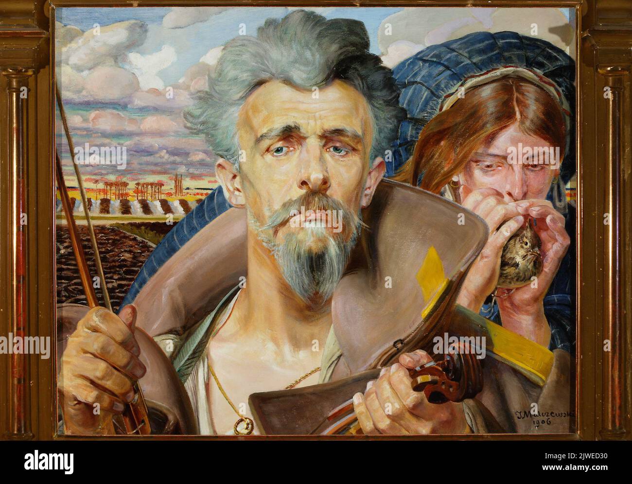 Music – central section of the triptych. Malczewski, Jacek (1854-1929 ...