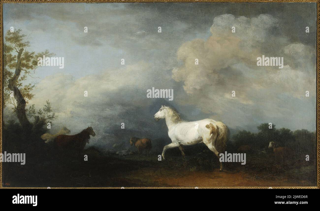 Band of horses. Casanova, Francesco Giuseppe (1727-1803), painter Stock ...