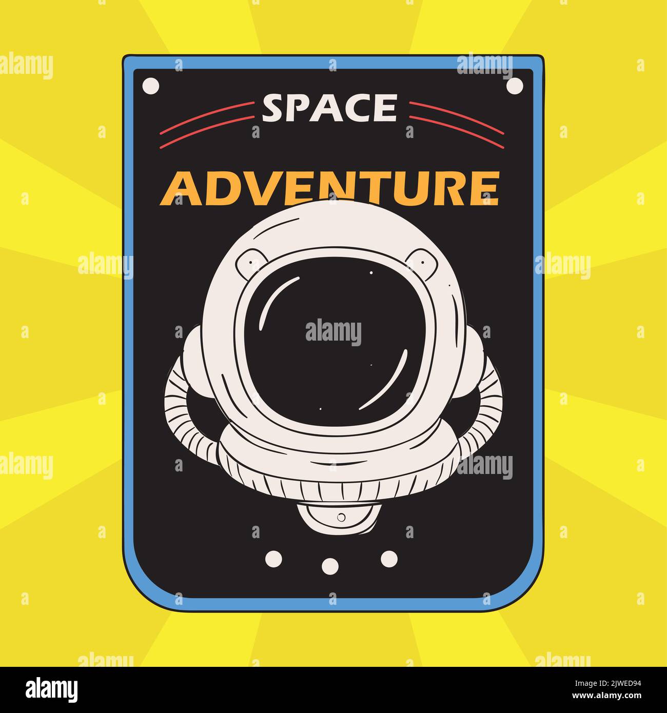 space adventure label retro Stock Vector Image & Art - Alamy