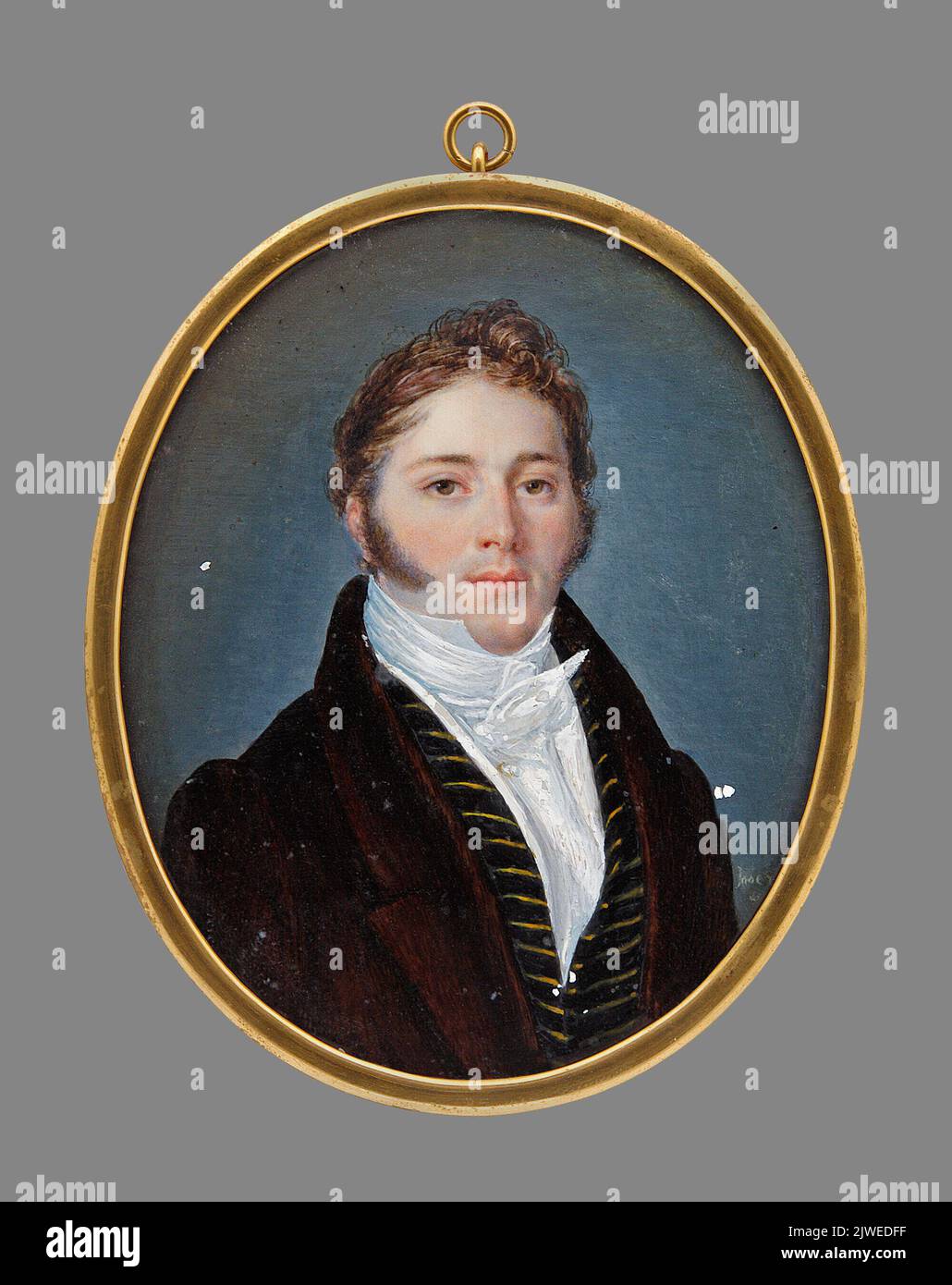 Portret młodego mężczyzny. Jaser, Marie-Marguerite (1782-1873), painter ...