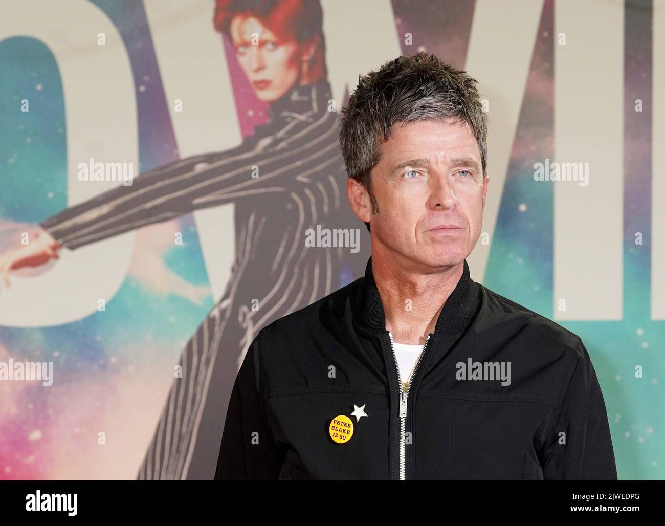 Noel Gallagher arriving for the London premiere of Moonage Daydream at ...