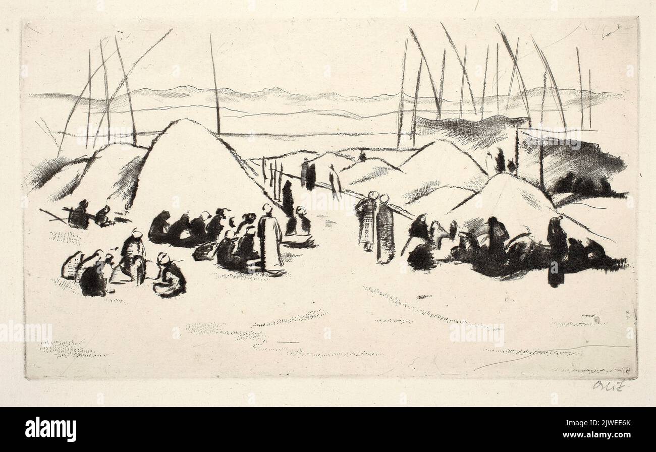 Getreidemarkt. Orlik, Emil (1870-1932), graphic artist Stock Photo - Alamy