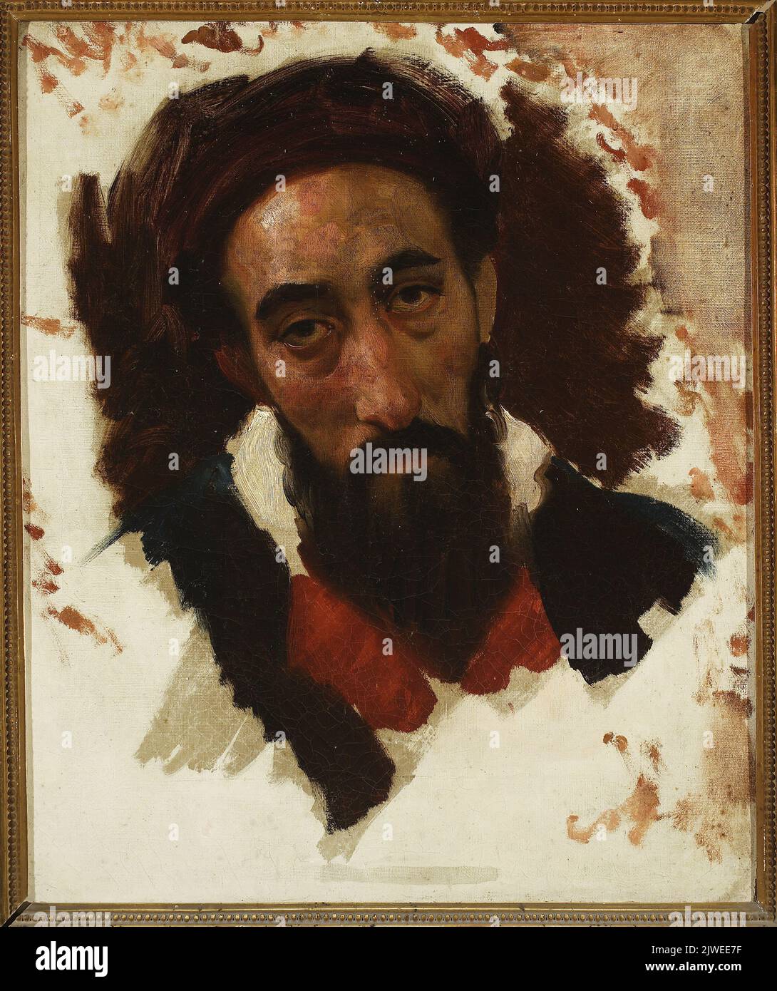 Study of a male head. Vernet, Horace (1789-1863), painter Stock Photo ...