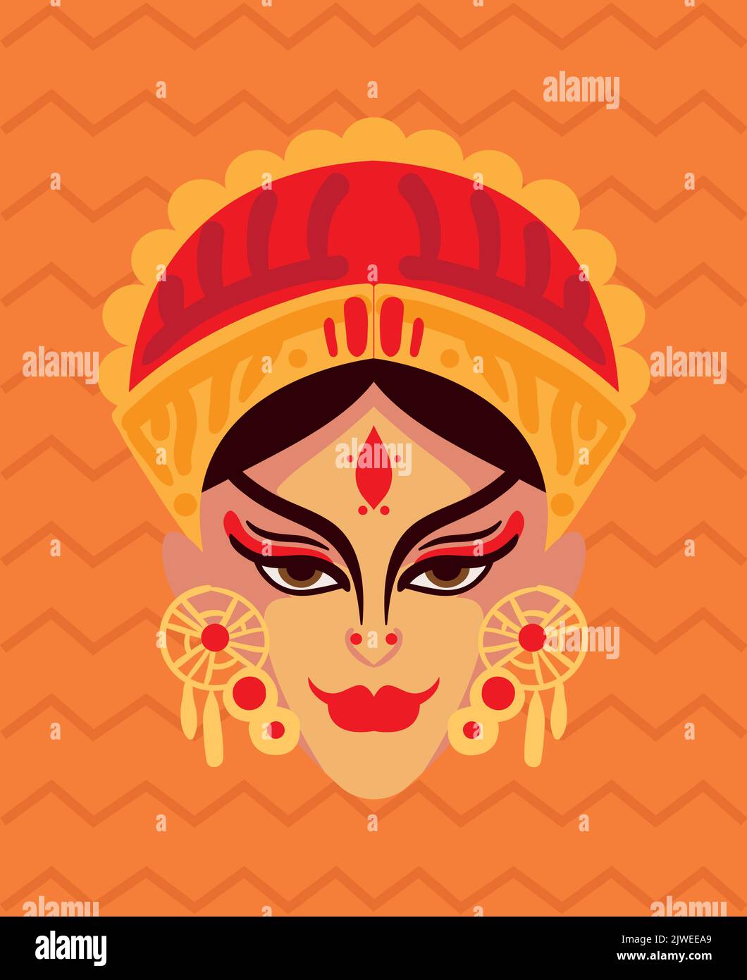 navratri religious goddess durga Stock Vector Image & Art - Alamy