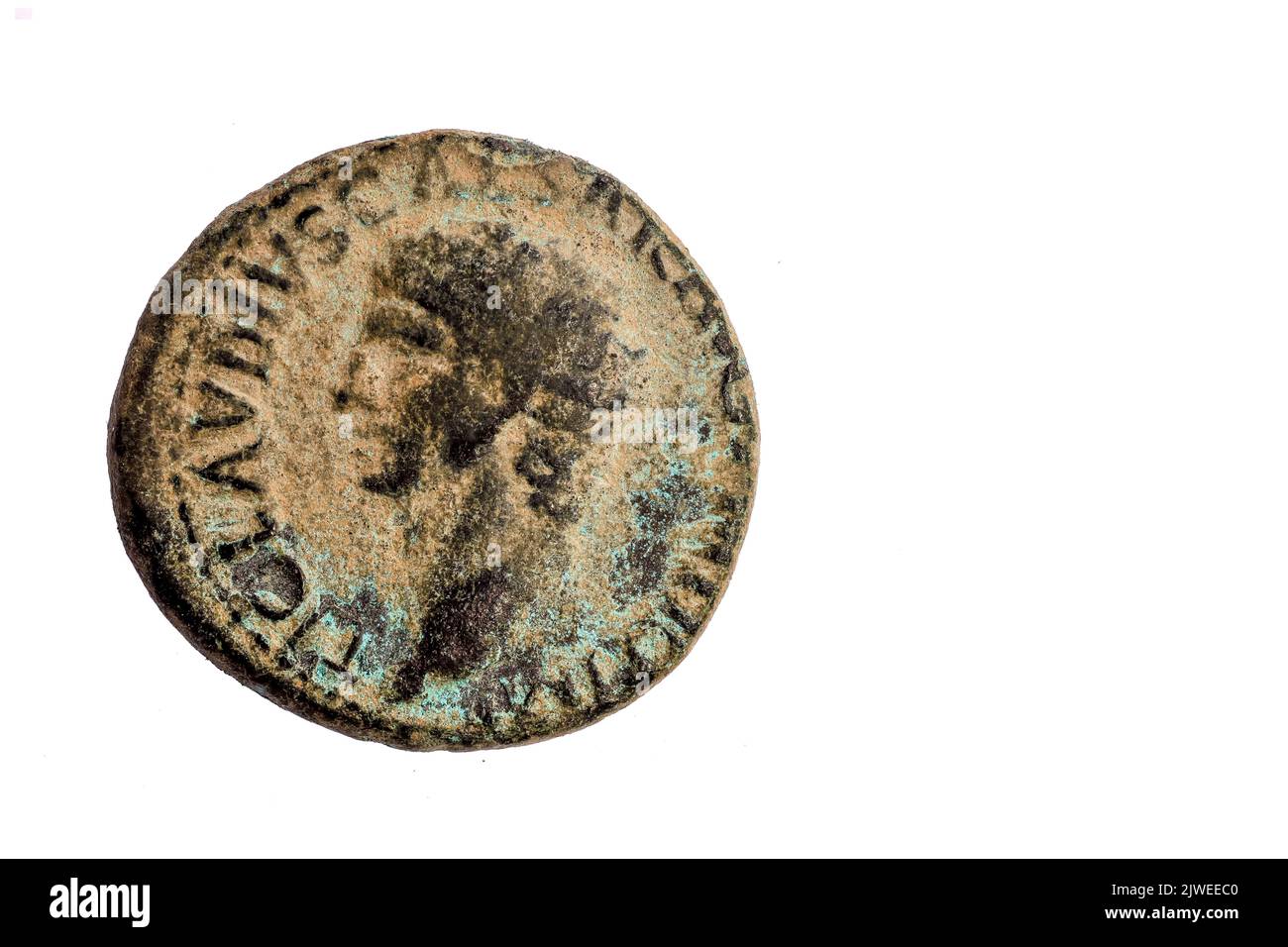Emperor augustus coin Cut Out Stock Images & Pictures - Alamy