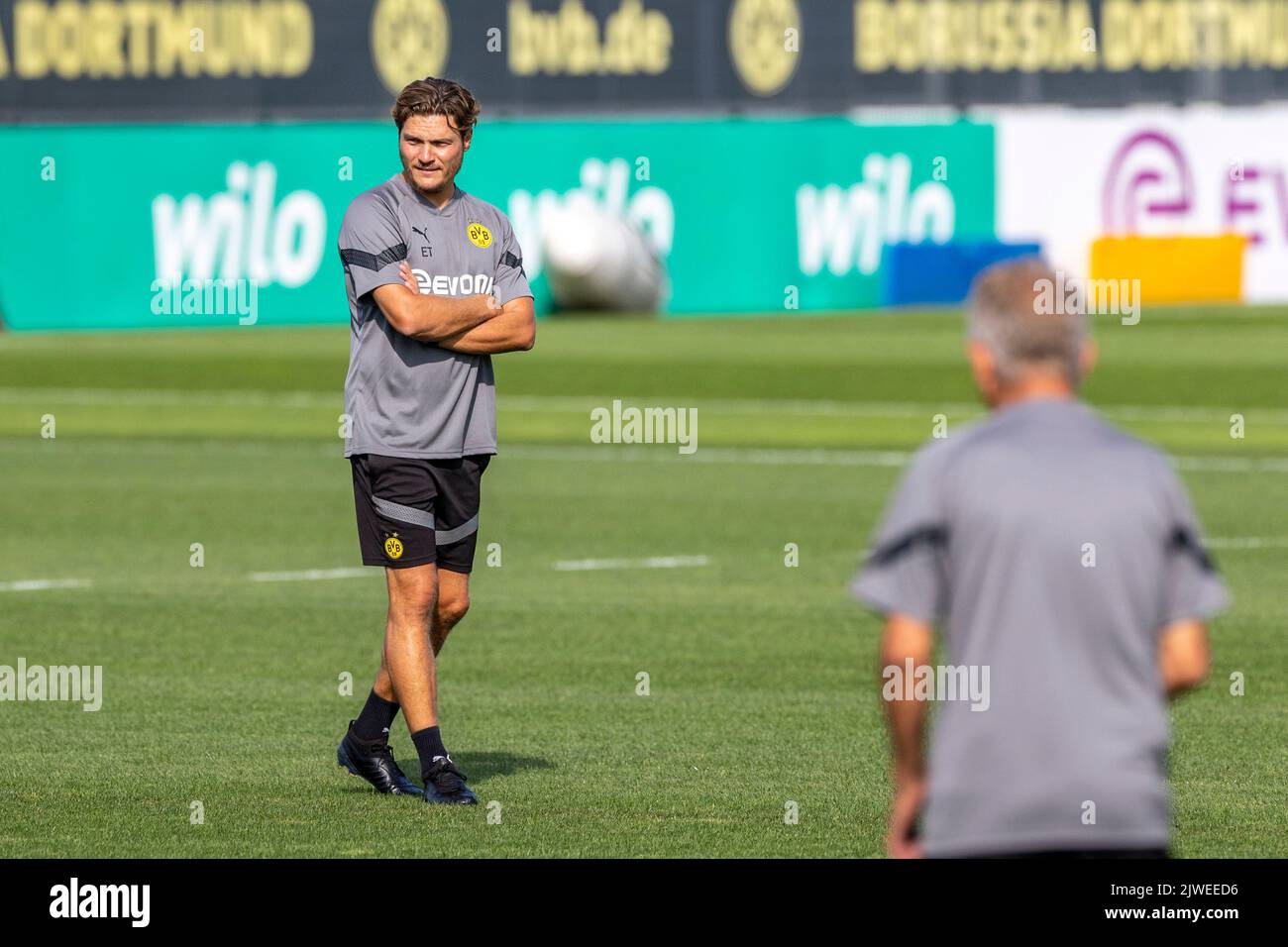 Dortmund, Germany. 05th Sep, 2022. Soccer: Champions League, before the match Borussia Dortmund ...