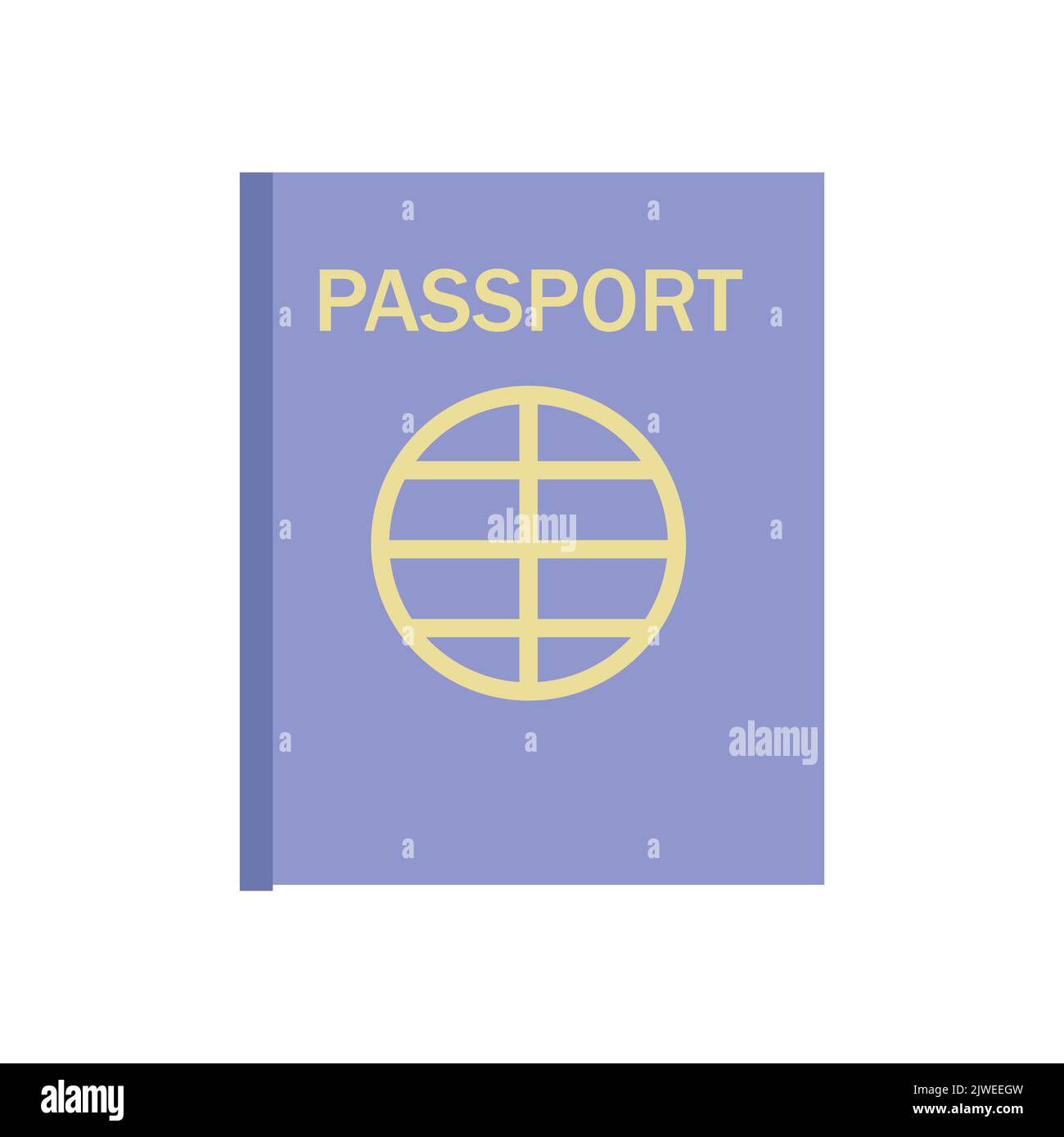 Passport travel document vector illustration and journey vacation ...