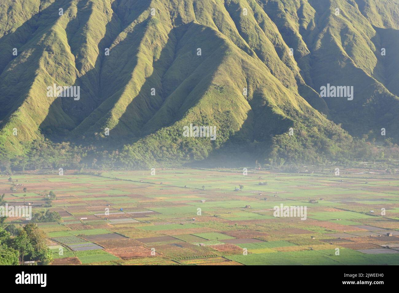 Landscape of Sembalun Village, Mount Rinjani Area, Lombok Island ...