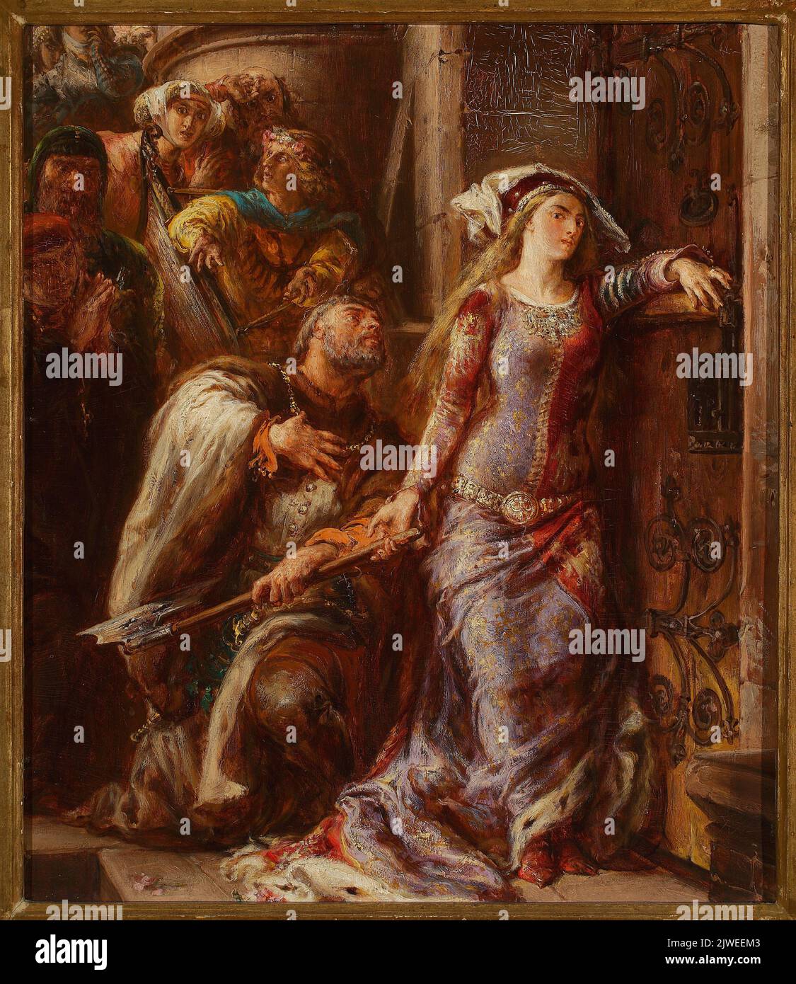 Queen Jadwiga and Dymitr of Goraj. Matejko, Jan (1838-1893), painter ...