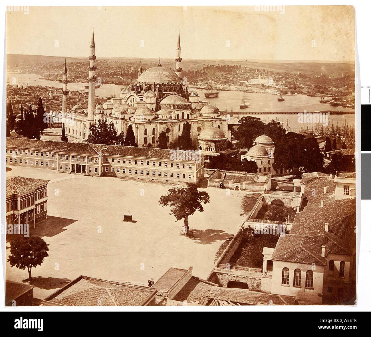 Stambuł. Meczet Süleymaniye. Robertson, James (1813-1888), photographer ...