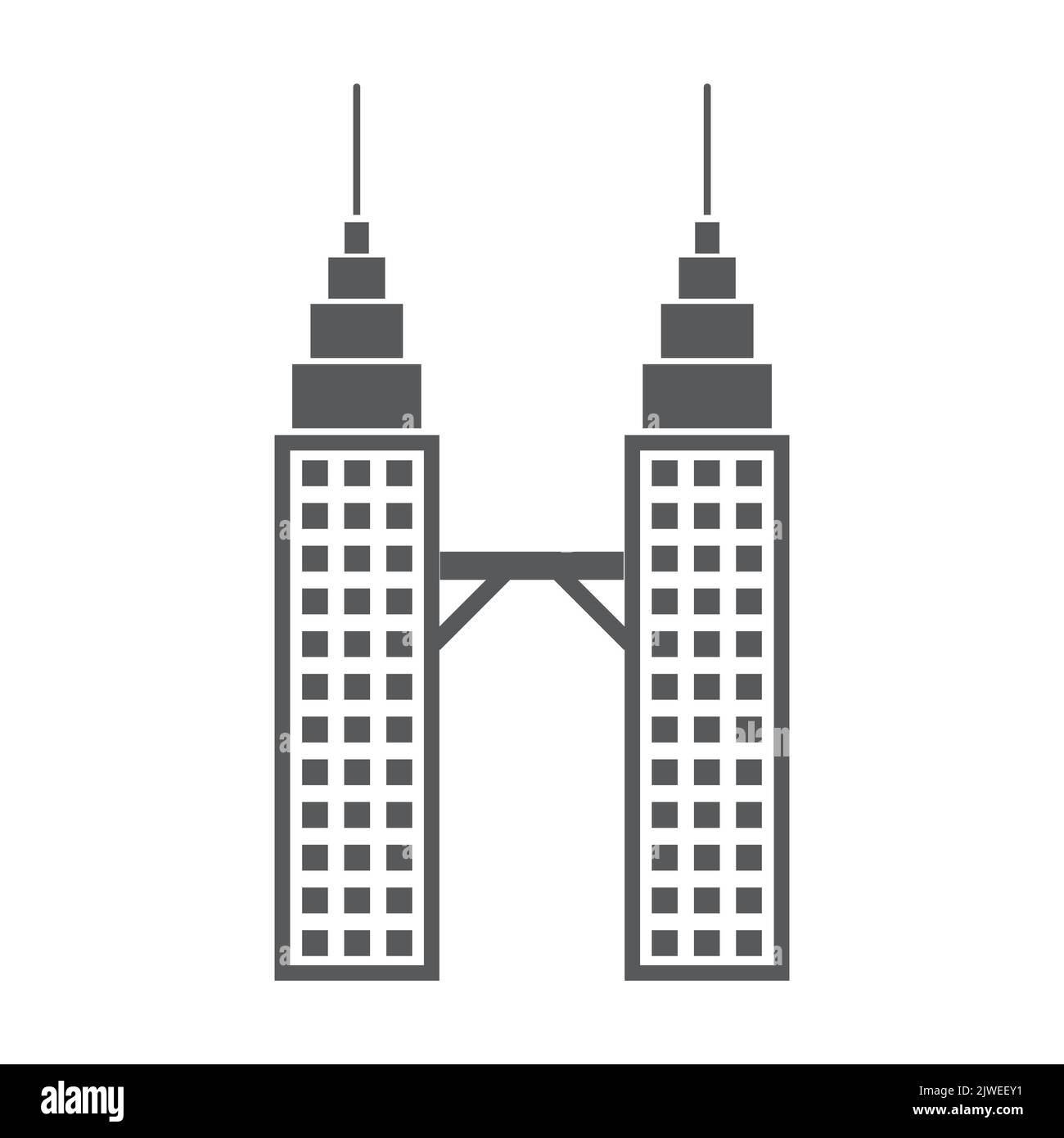 Malaysia building Vector icon design illustration Template Stock Vector ...