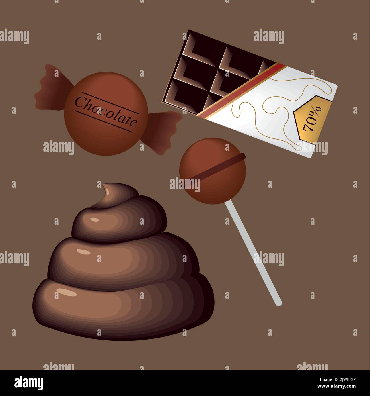 set of chocolate packaging Stock Vector Image & Art - Alamy