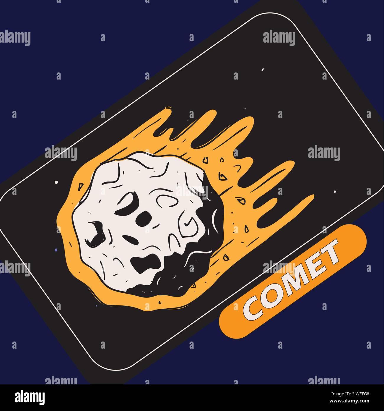 space comet retro Stock Vector Image & Art - Alamy
