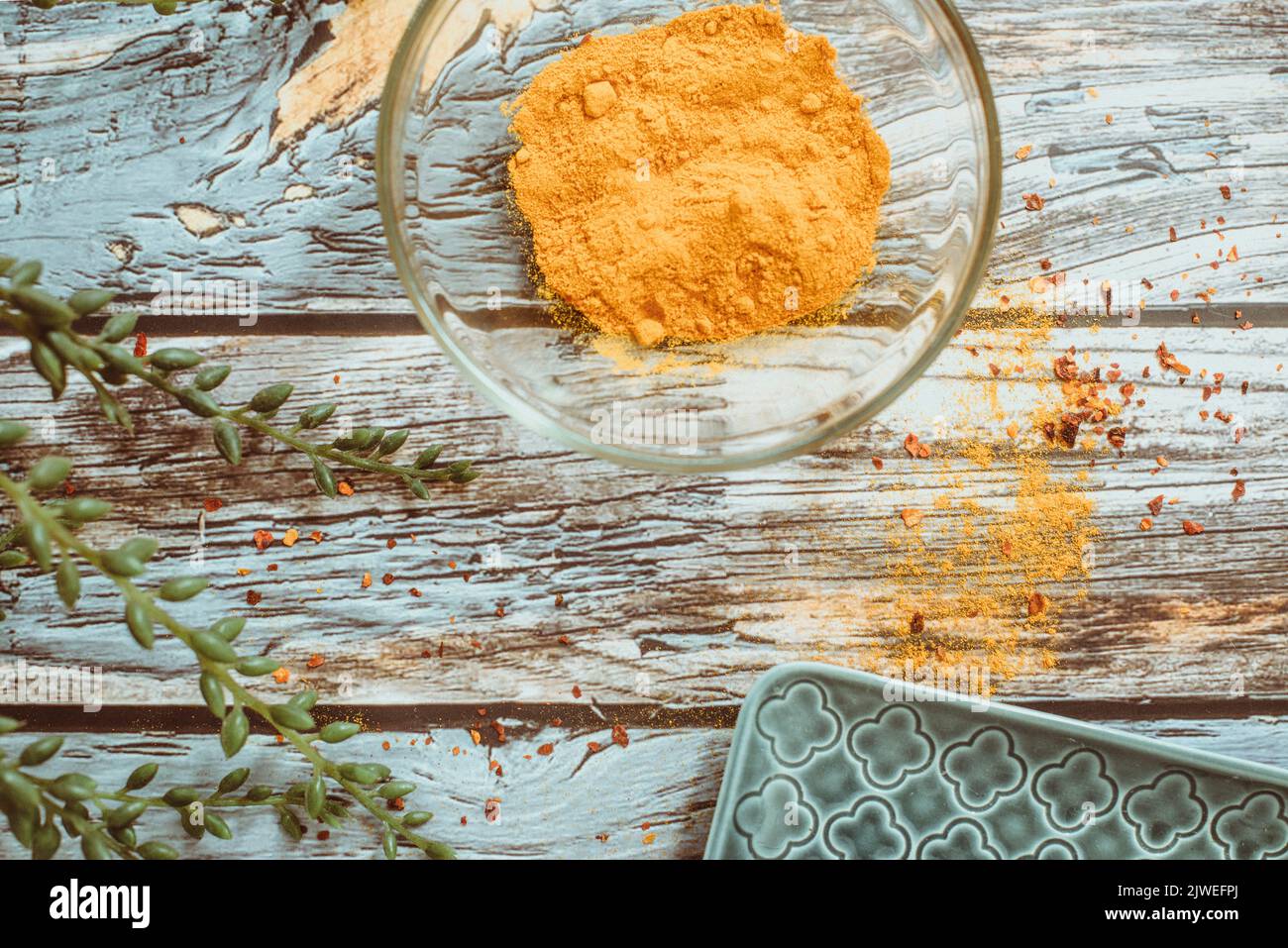 Bowl turmeric powder on hi-res stock photography and images - Alamy