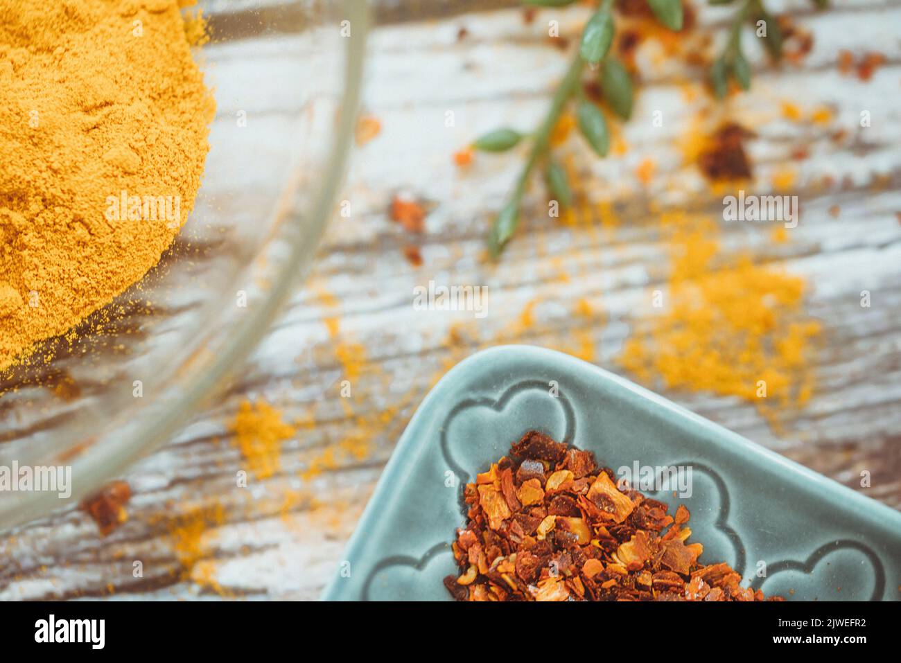 Bowl turmeric powder on hi-res stock photography and images - Alamy