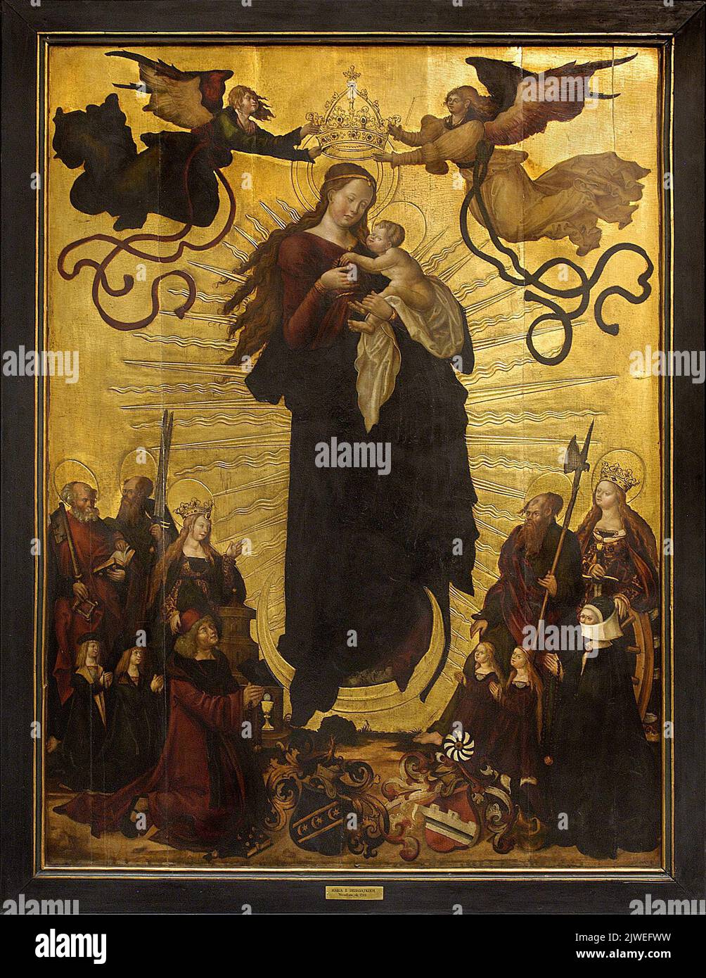 Child attended by saints hi-res stock photography and images - Alamy