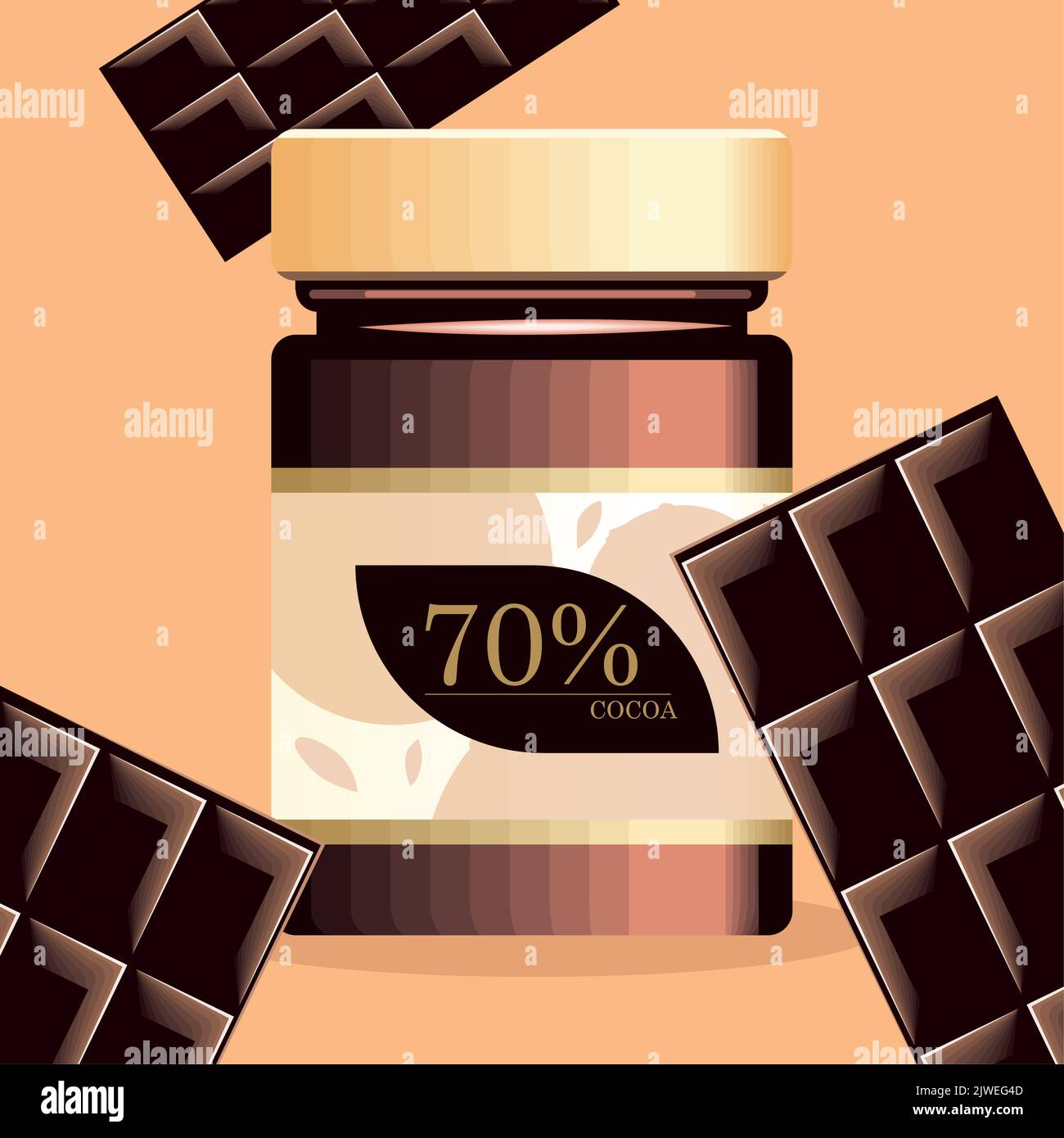 cocoa chocolate product package Stock Vector Image & Art - Alamy