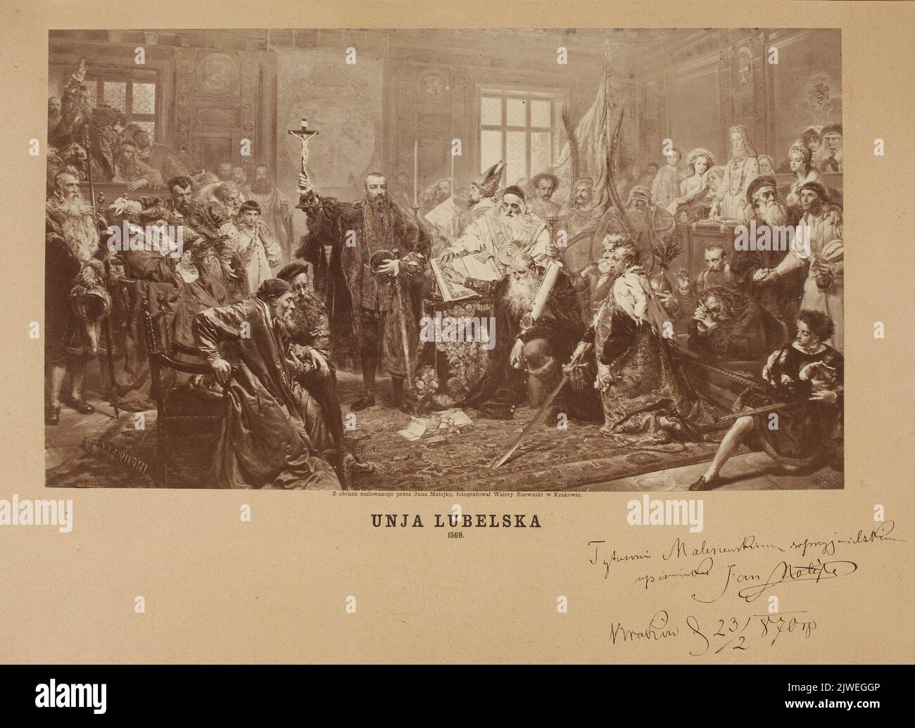 `Union of Lublin 1569. Based on the painting by Jan Matejko ...
