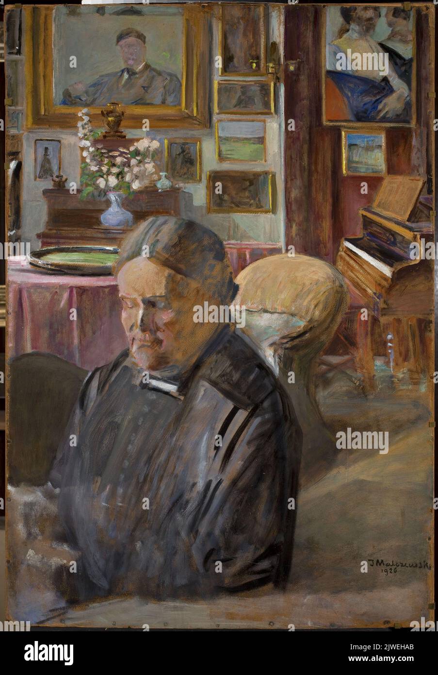 Helena, artist's sister, indoors. Malczewski, Jacek (1854-1929 ...