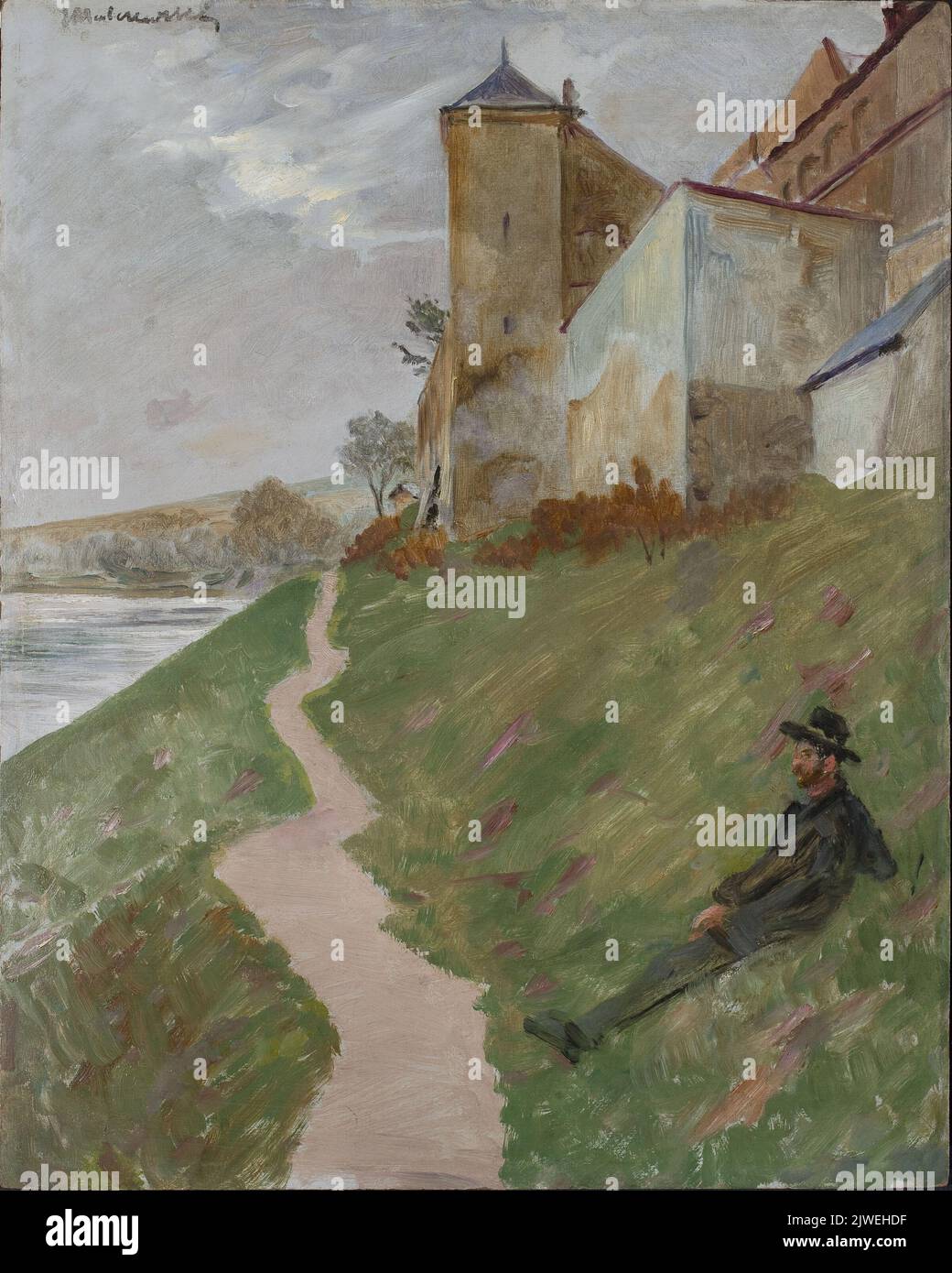 At the hill of the Norbertines’ monastery. Malczewski, Jacek (1854-1929 ...