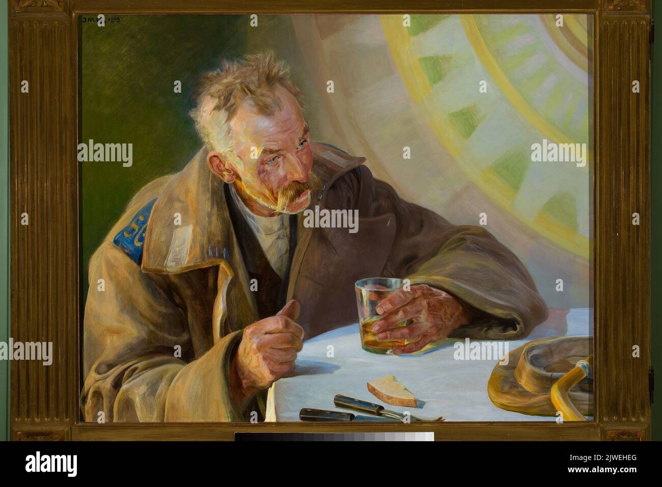Christ in Emmaus – triptych. Malczewski, Jacek (1854-1929), painter ...