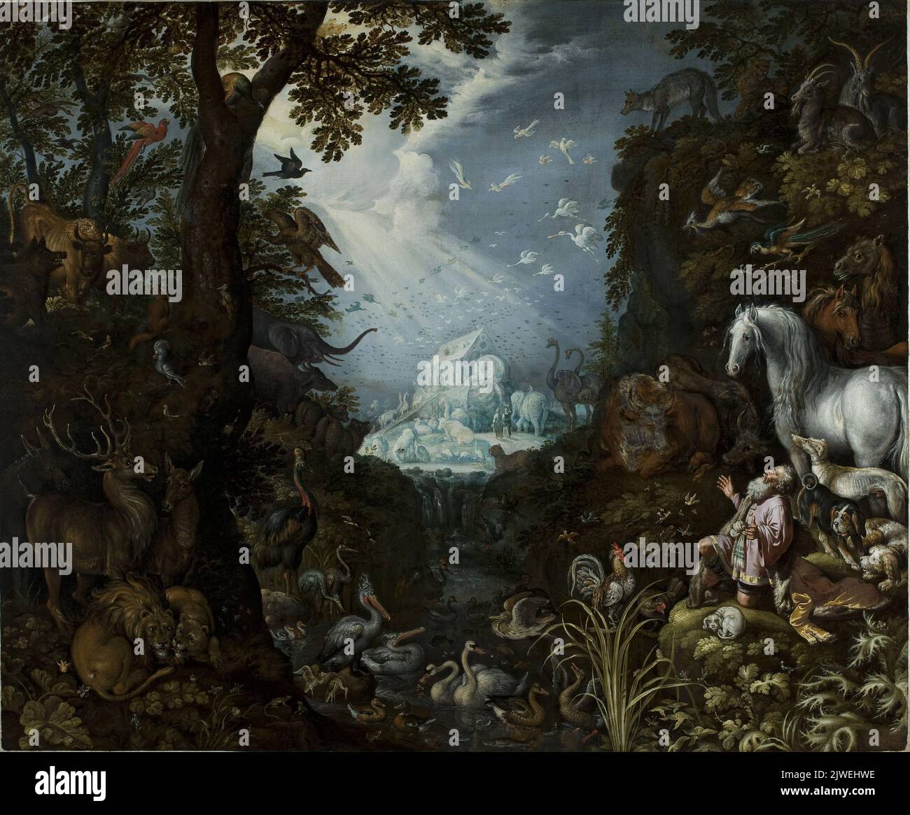 Noah's Ark. Savery, Roelant (1576-1639), painter Stock Photo - Alamy