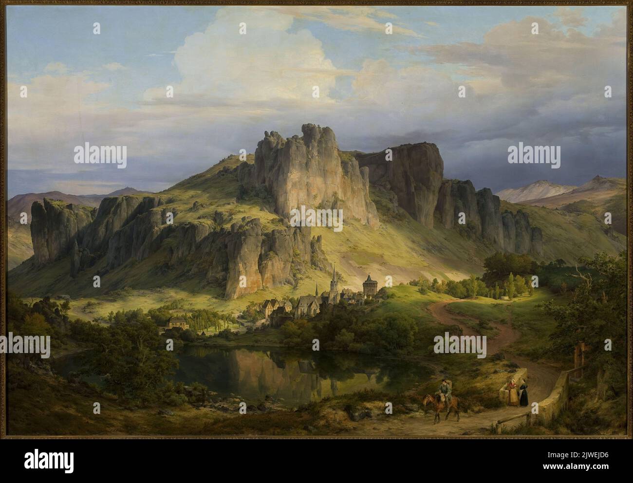 Landscape from the Eifel mountains. Lessing, Karl Friedrich (1808-1880 ...