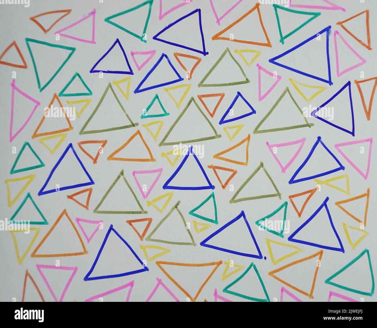 Practice drawing colored lines with Copic marker, curves, straight ...