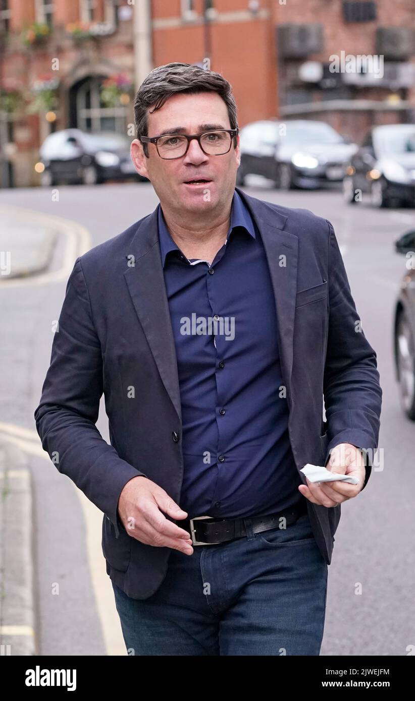 Mayor of Greater Manchester Andy Burnham arrives at the One Young World ...