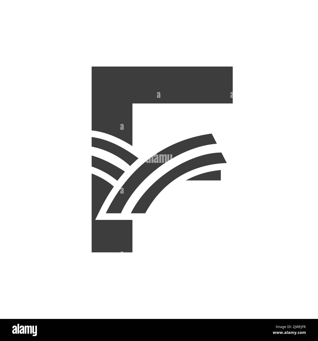 Agriculture Logo On Letter F Concept. Farm Logo Based on Alphabet for ...