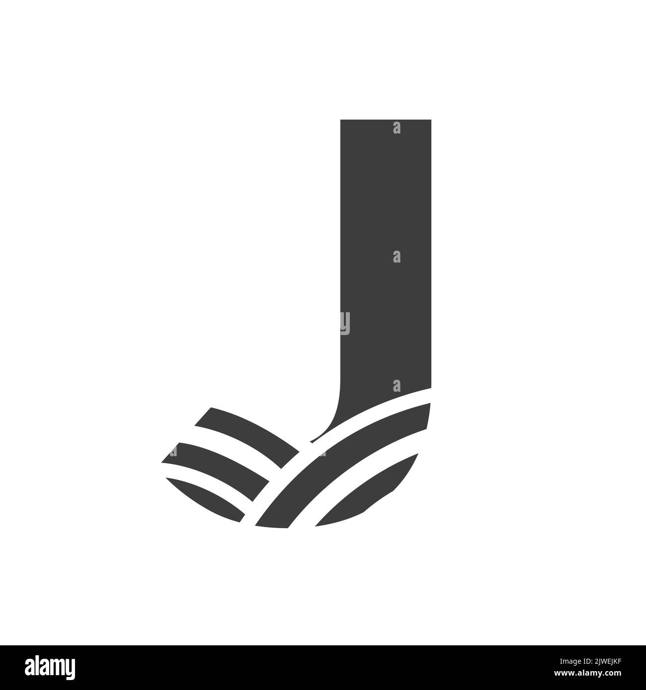 Agriculture Logo On Letter J Concept. Farm Logo Based on Alphabet for ...