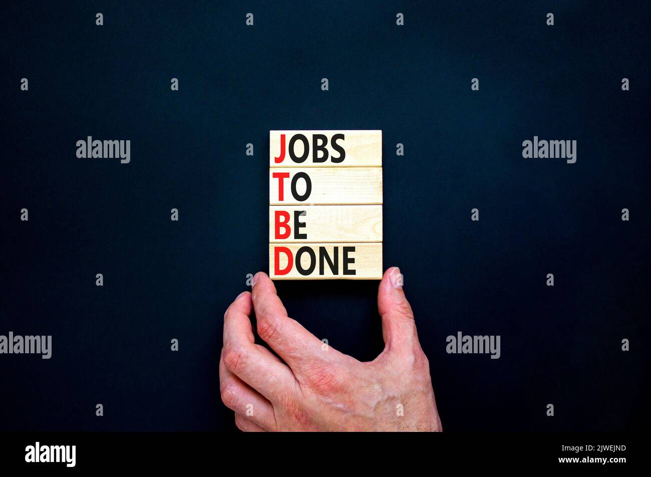 JTBD jobs to be done symbol. Concept words JTBD jobs to be done on ...